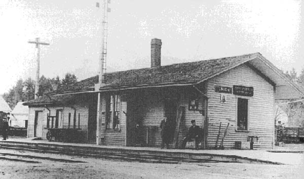 The Union Railroad Station - Union, NH History by Louis E. Tibbetts